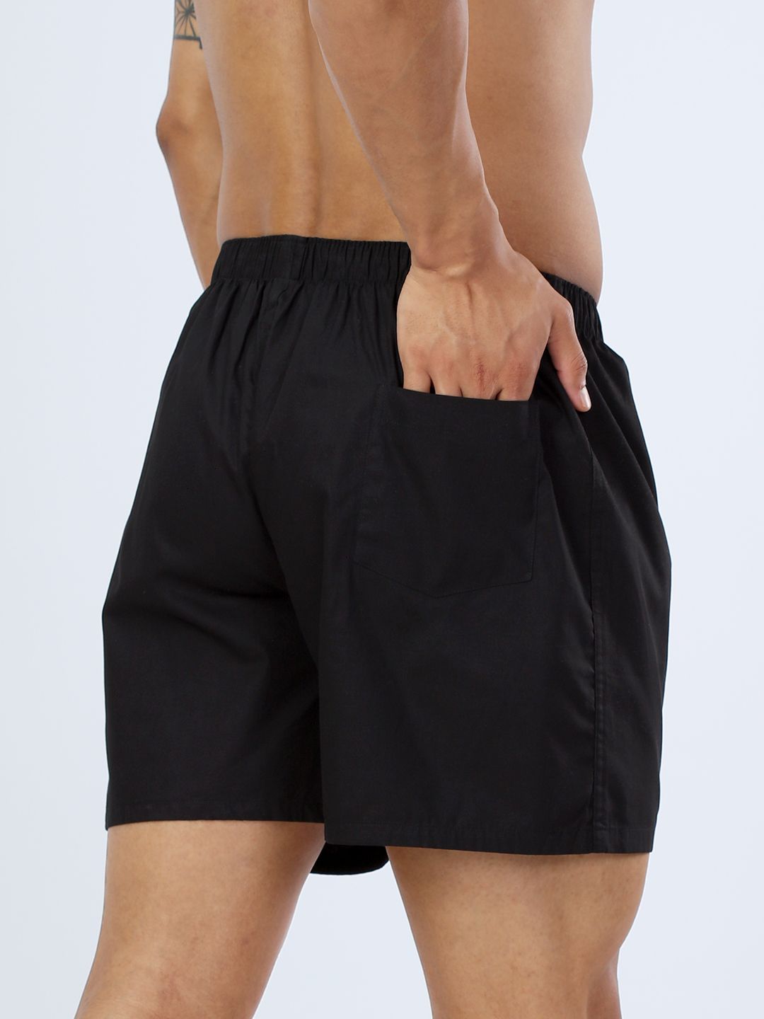 Buy Solids: Black Boxer Shorts online at The Souled Store.