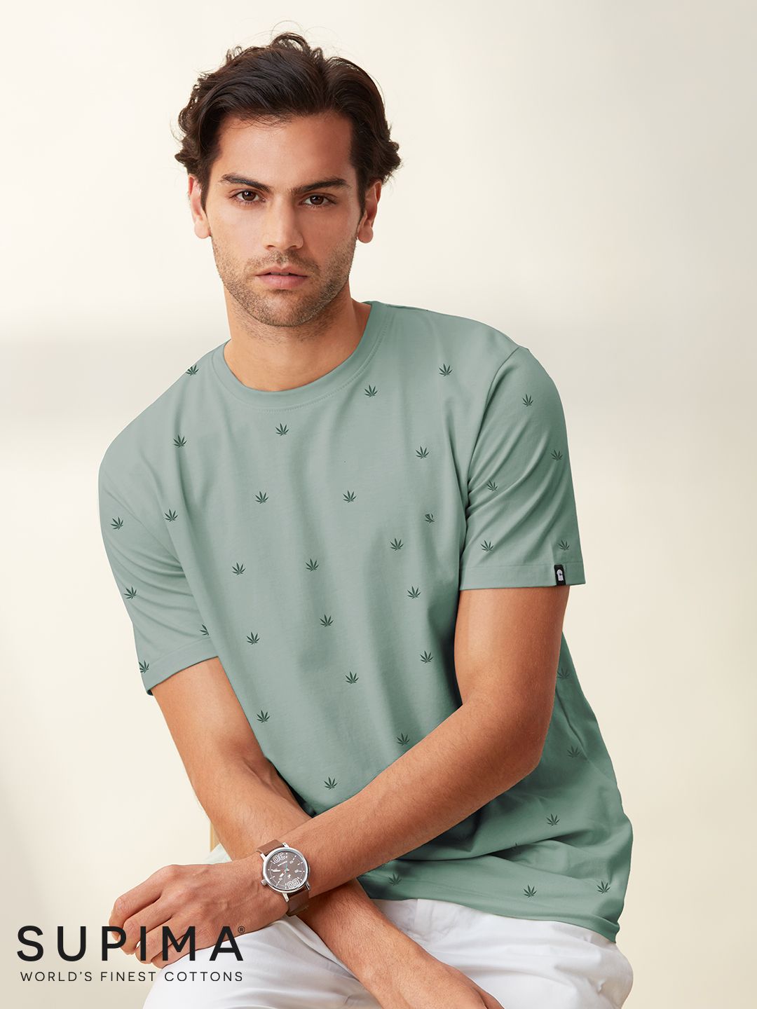 Buy Supima Cotton: Green Grass Edition T-shirt Online