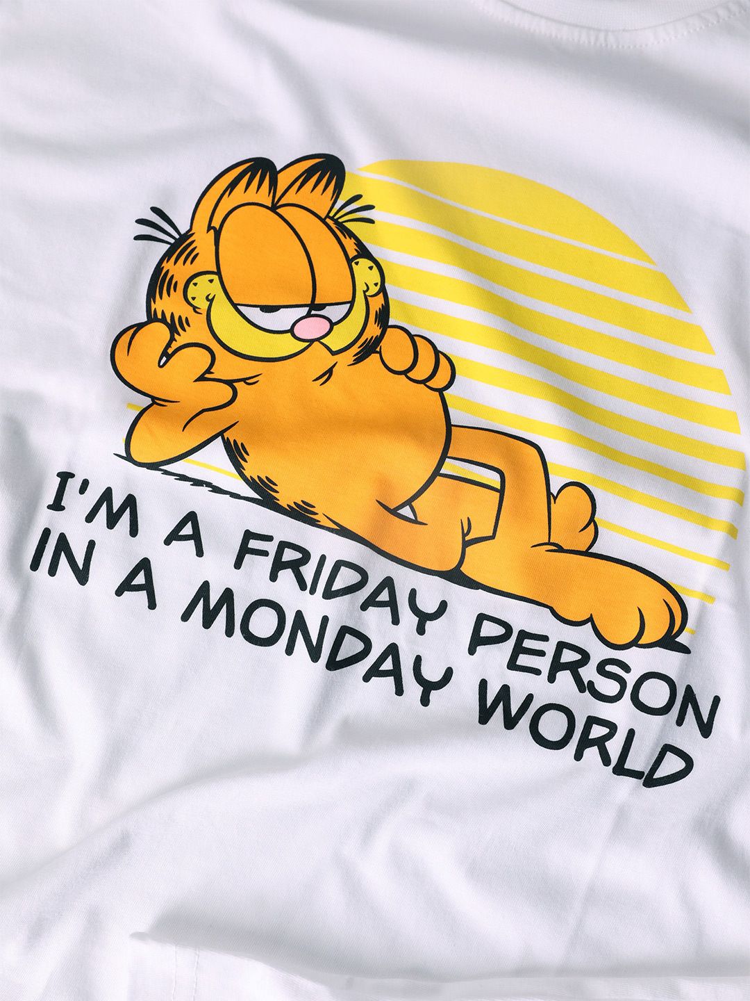 Buy Garfield Friday Person T-shirt Online.