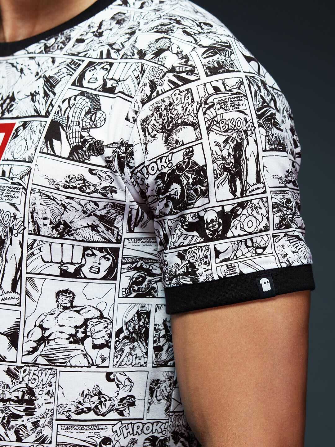 Buy Marvel: Comic Strip T-Shirts, Unisex T-shirts online at The Souled ...