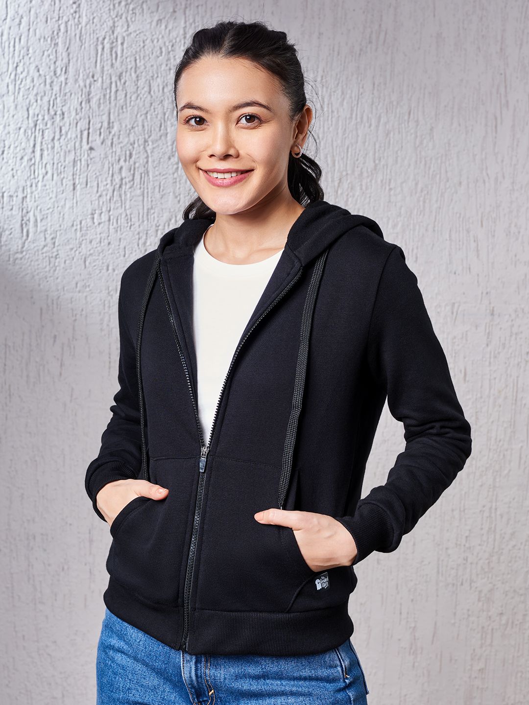 Buy Solids: Black Women Hoodies online at The Souled Store.