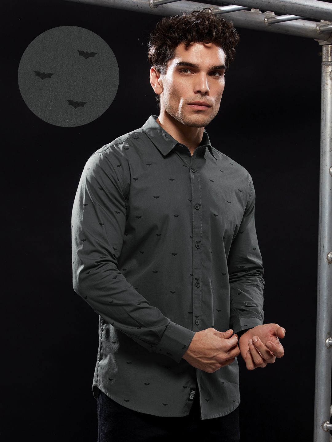 Buy Batman: Classic Logo Pattern Shirt Online at The Souled Store.