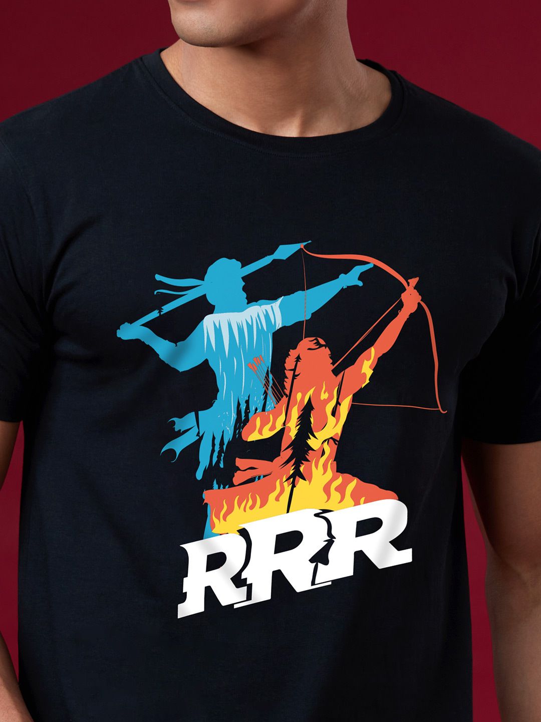 Buy RRR Divine Powers Half Sleeve T-shirts Online