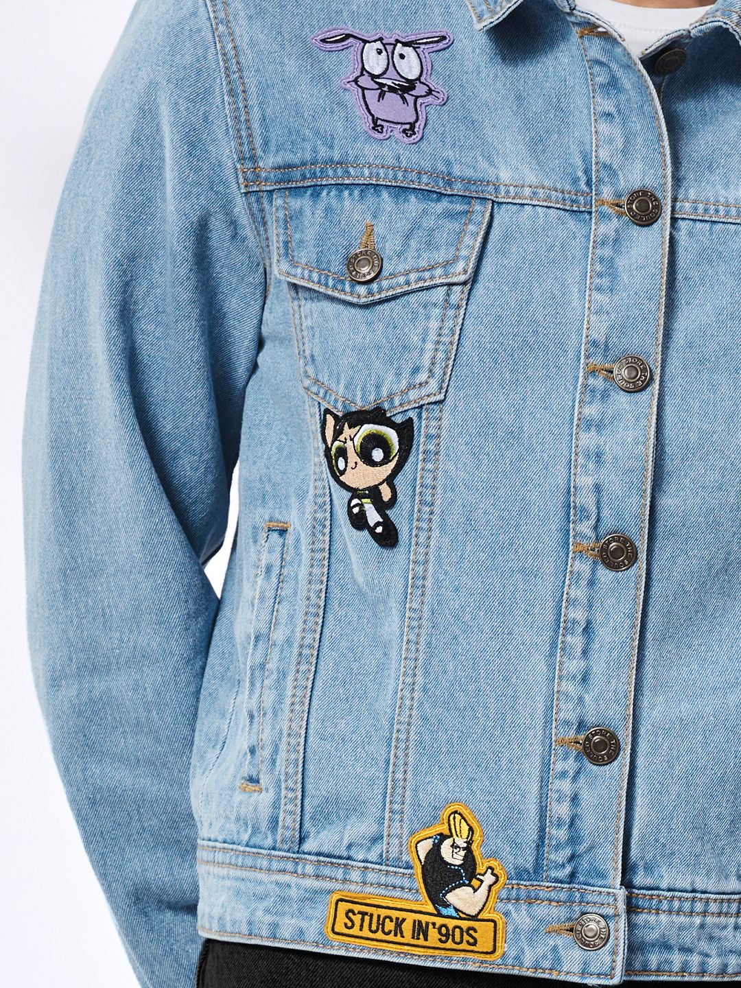 Buy Official Cartoon Network Stuck In 90's Women Denim Jacket Online