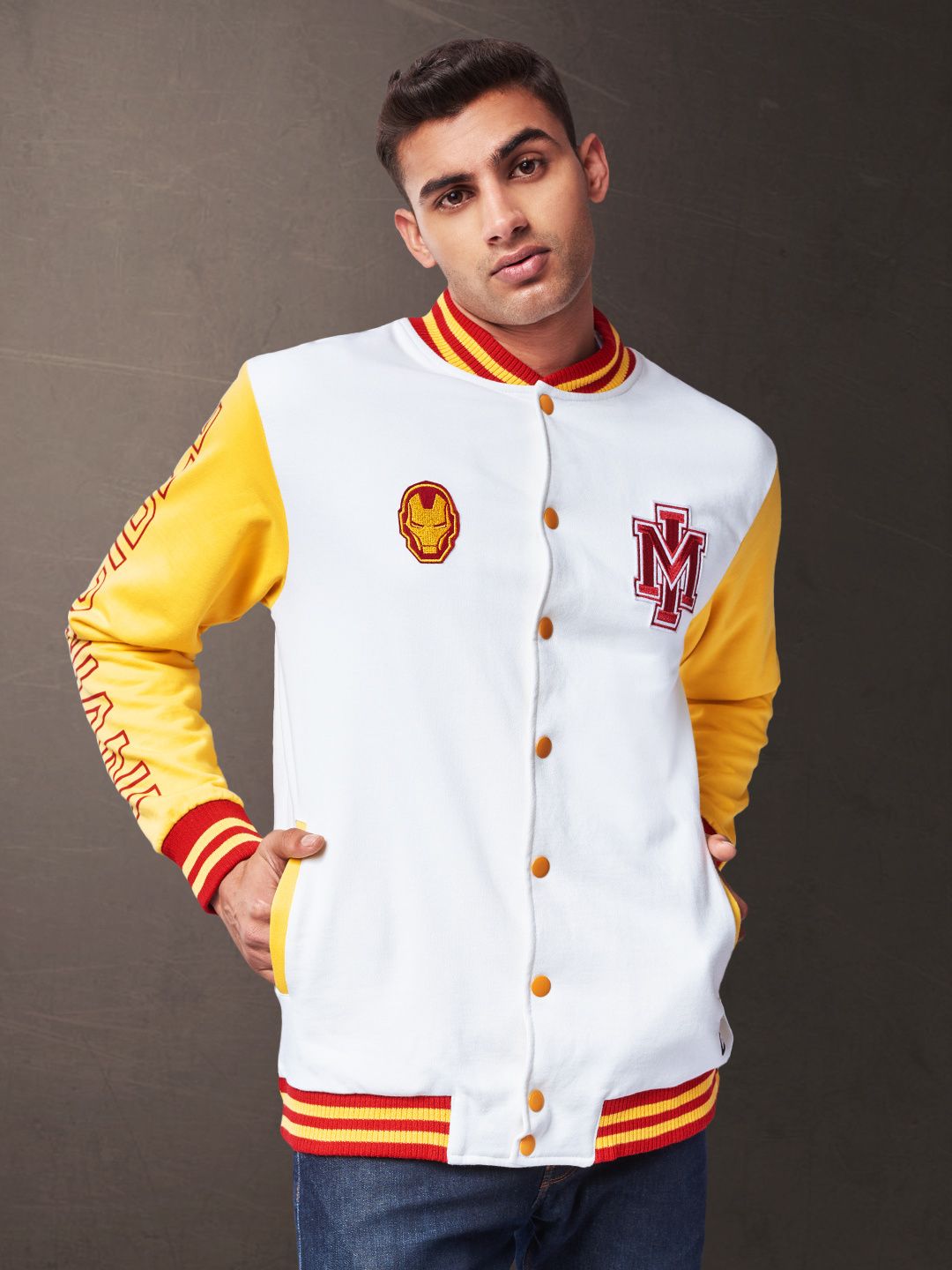 Buy Official Iron-Man Varsity Jacket Mens Jacket Online