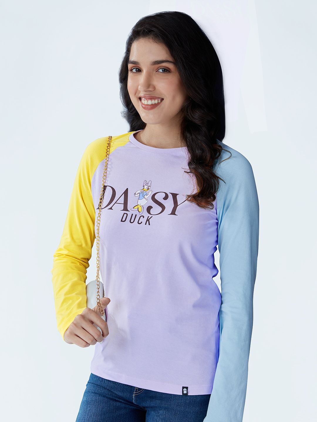Buy Disney Daisy Duck Womens Full Sleeve Raglan T-Shirt Online