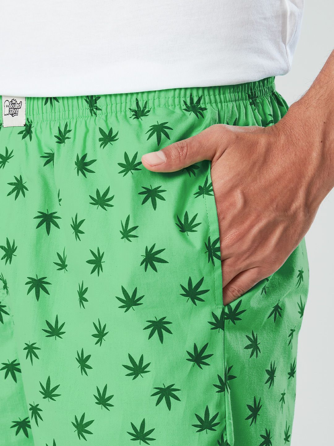 Buy Official Reggae Leaf Pattern Mens Pajamas Online