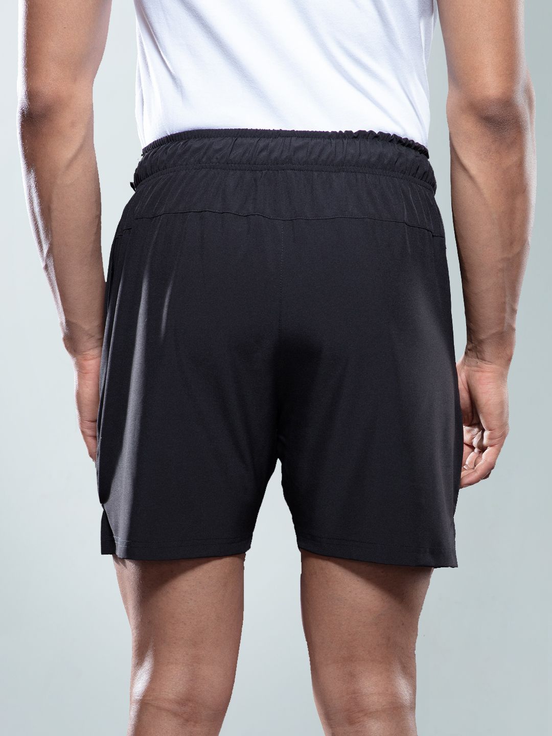 Buy Solids: Black Men's Running Shorts Online.