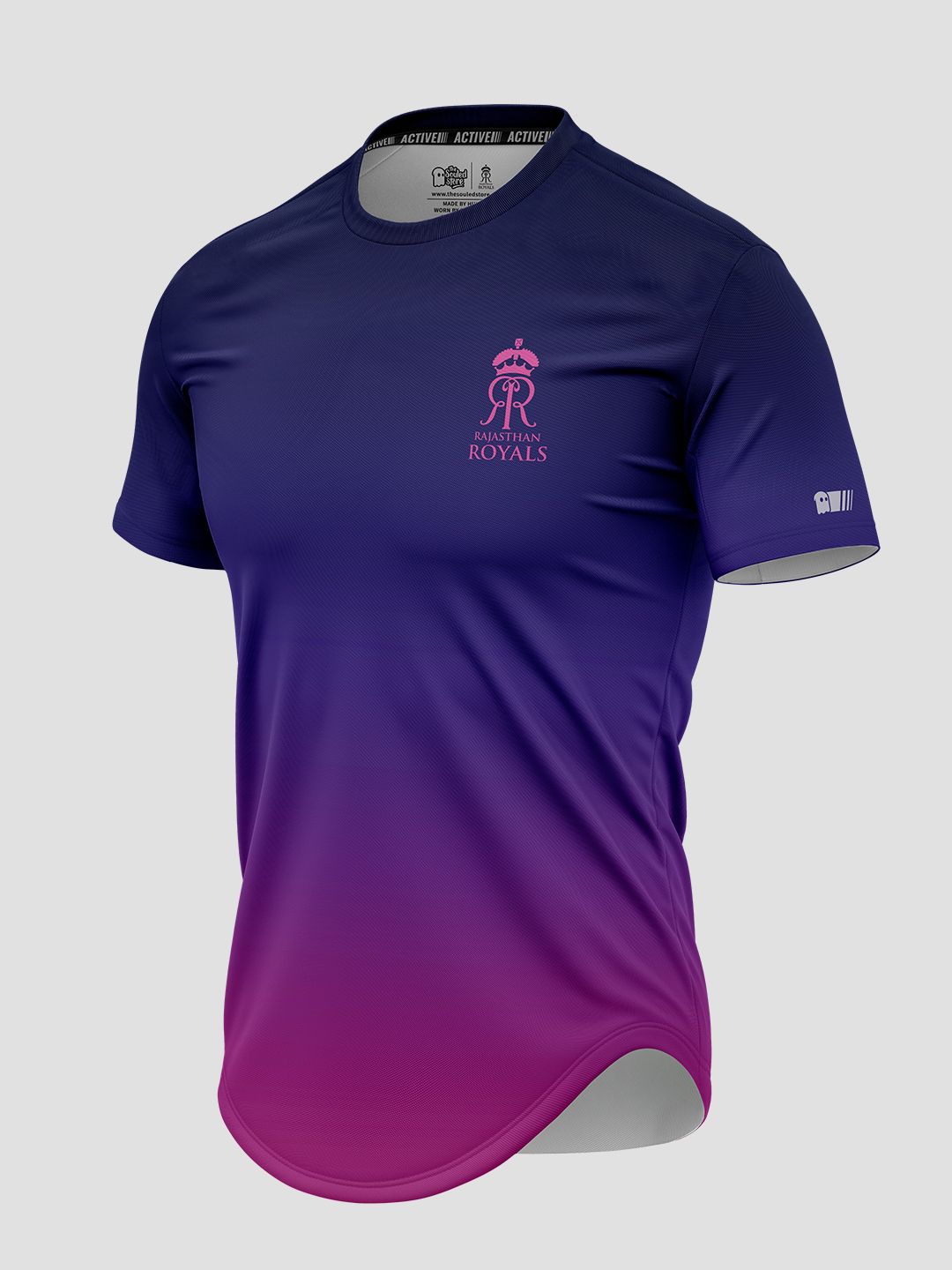 Buy RR Official Logo Men Performance Essential Drop Cut T-Shirts Online