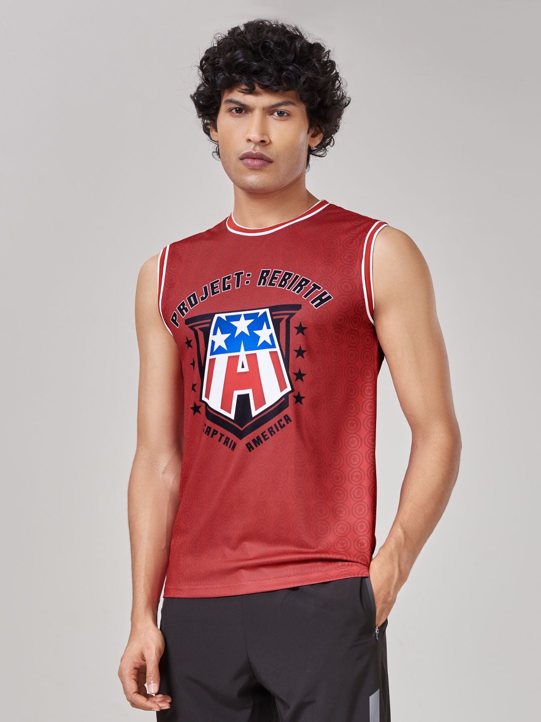 Buy Captain America Project Rebirth Men Performance Vests Online