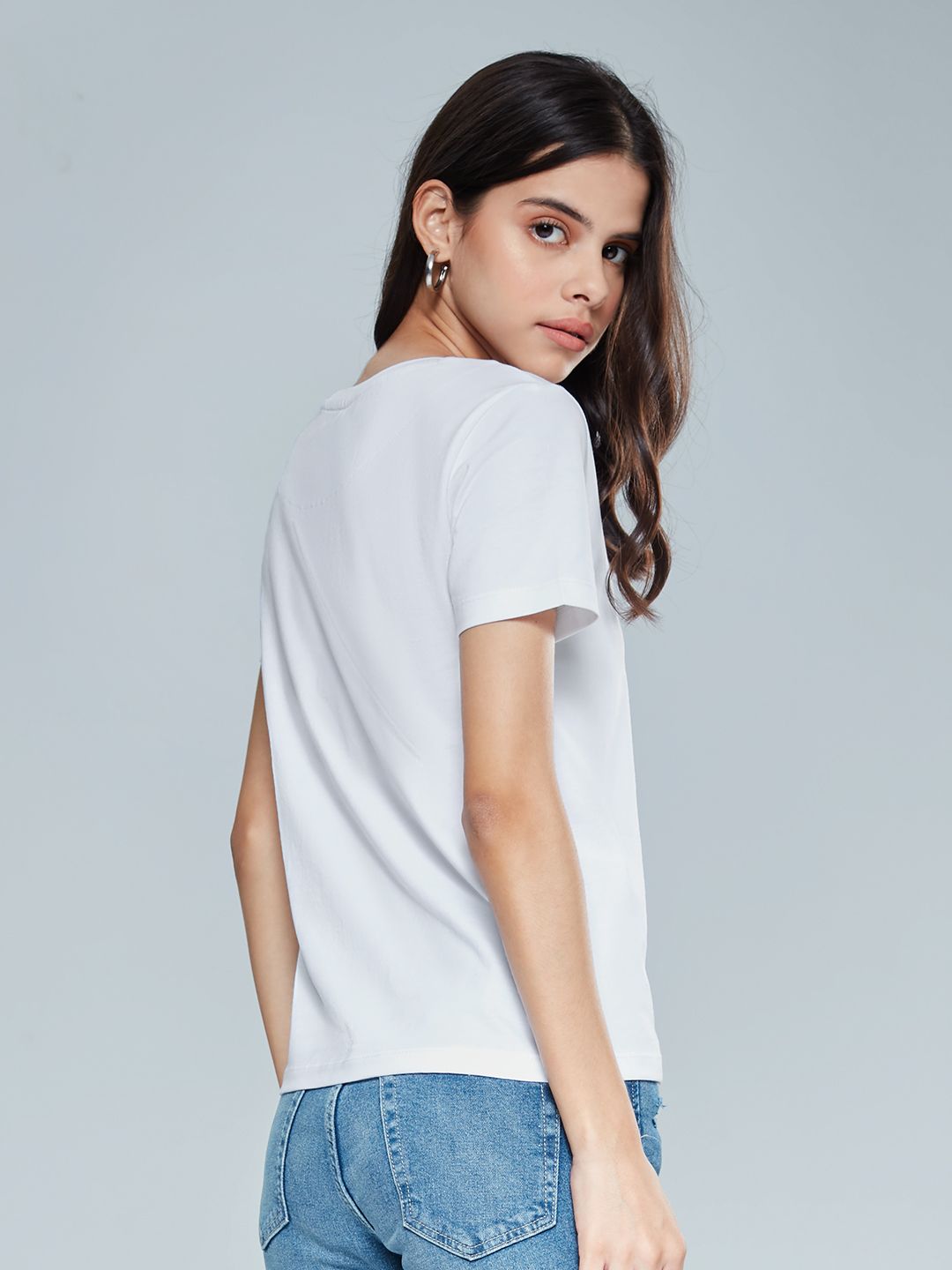 Buy Solids Box Fresh White Women's T-Shirt online at The Souled Store