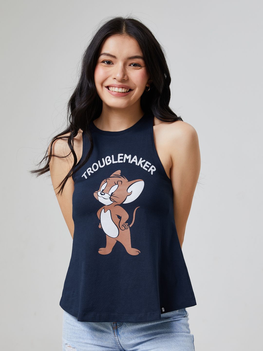 Buy Tom And Jerry Troublemaker Women Tank Tops Online