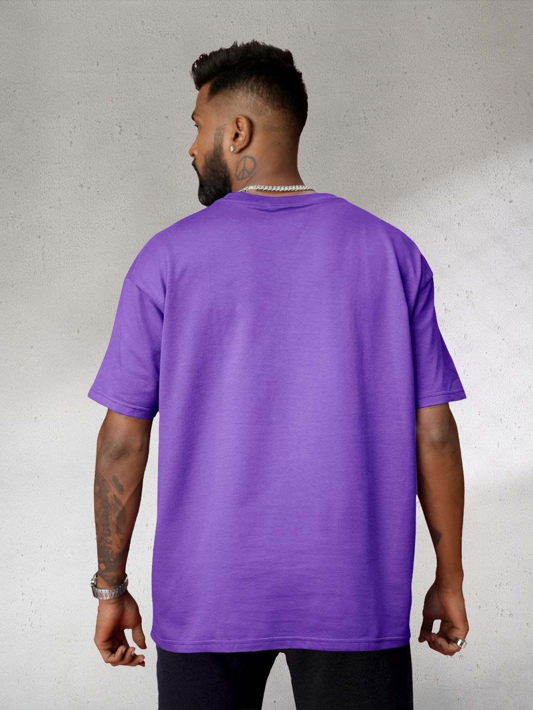 Buy Solids: Deep Purple Oversized T-Shirts online at The Souled Store.
