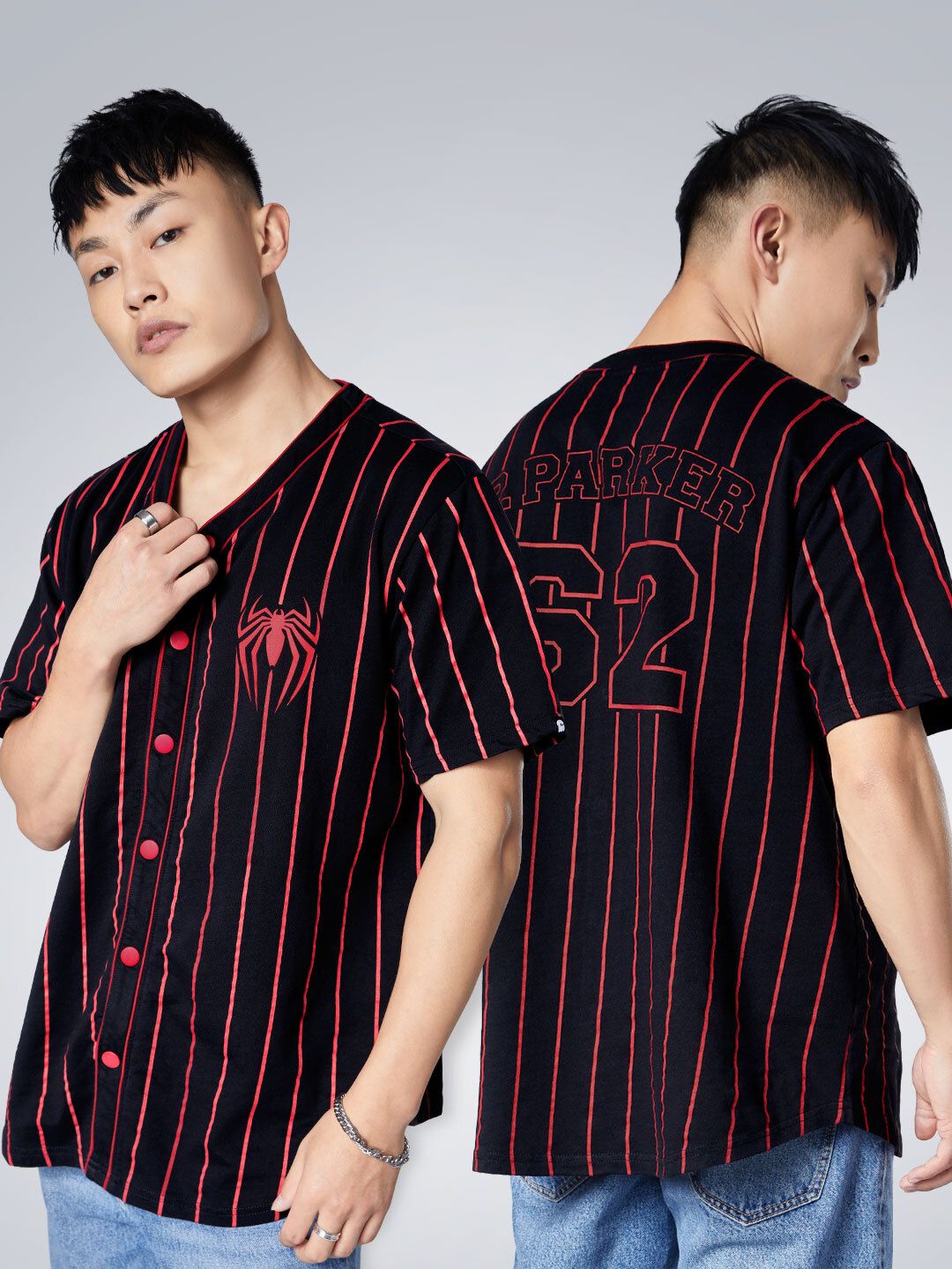 Buy Spider-Man Baseball Shirt Peter Parker Online.