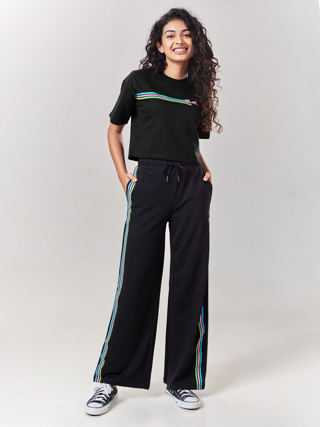 Buy Powerpuff Girls Saving The Day Women Oversized Crop Tops Online