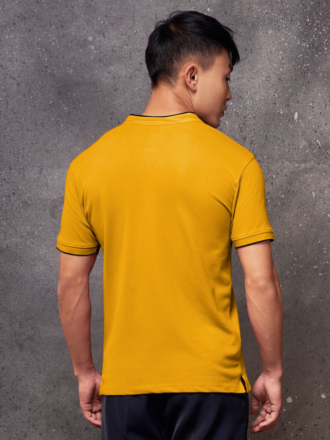 Buy Solids Mandarin Polo Mustard Online.