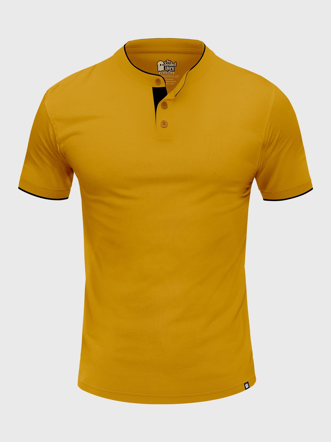 Buy Solids Mandarin Polo Mustard Online.