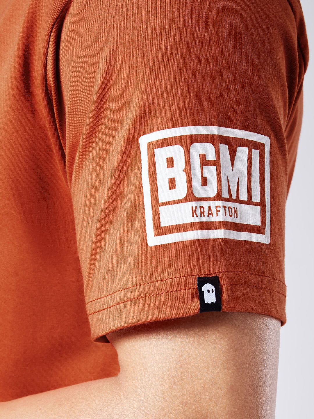 Buy BGMI: Terracotta Orange Half Sleeve T-Shirts Online