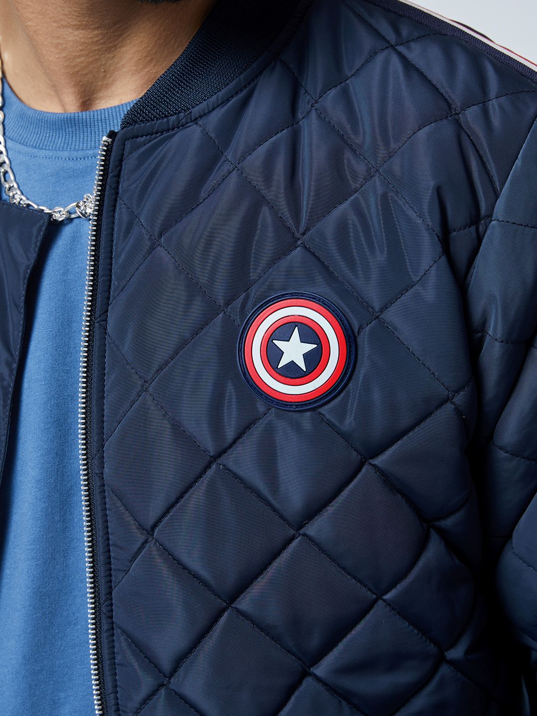 Buy Official Captain America: Shield Quitted Jackets Online