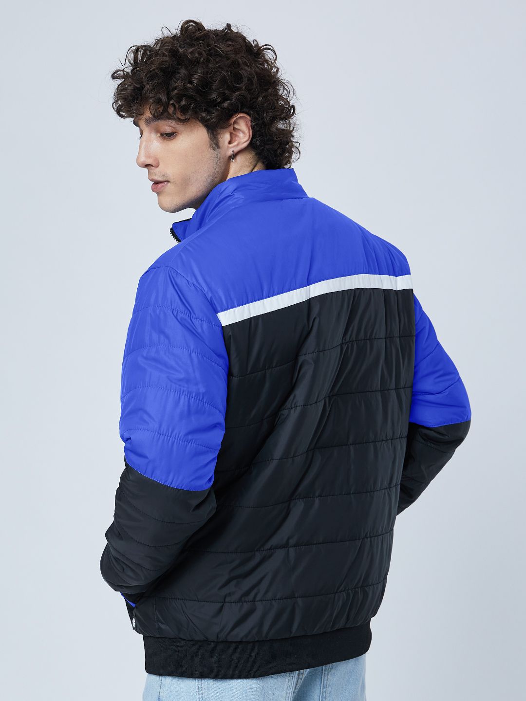 Buy Official Solids: Colorblock Puffer Jackets Online