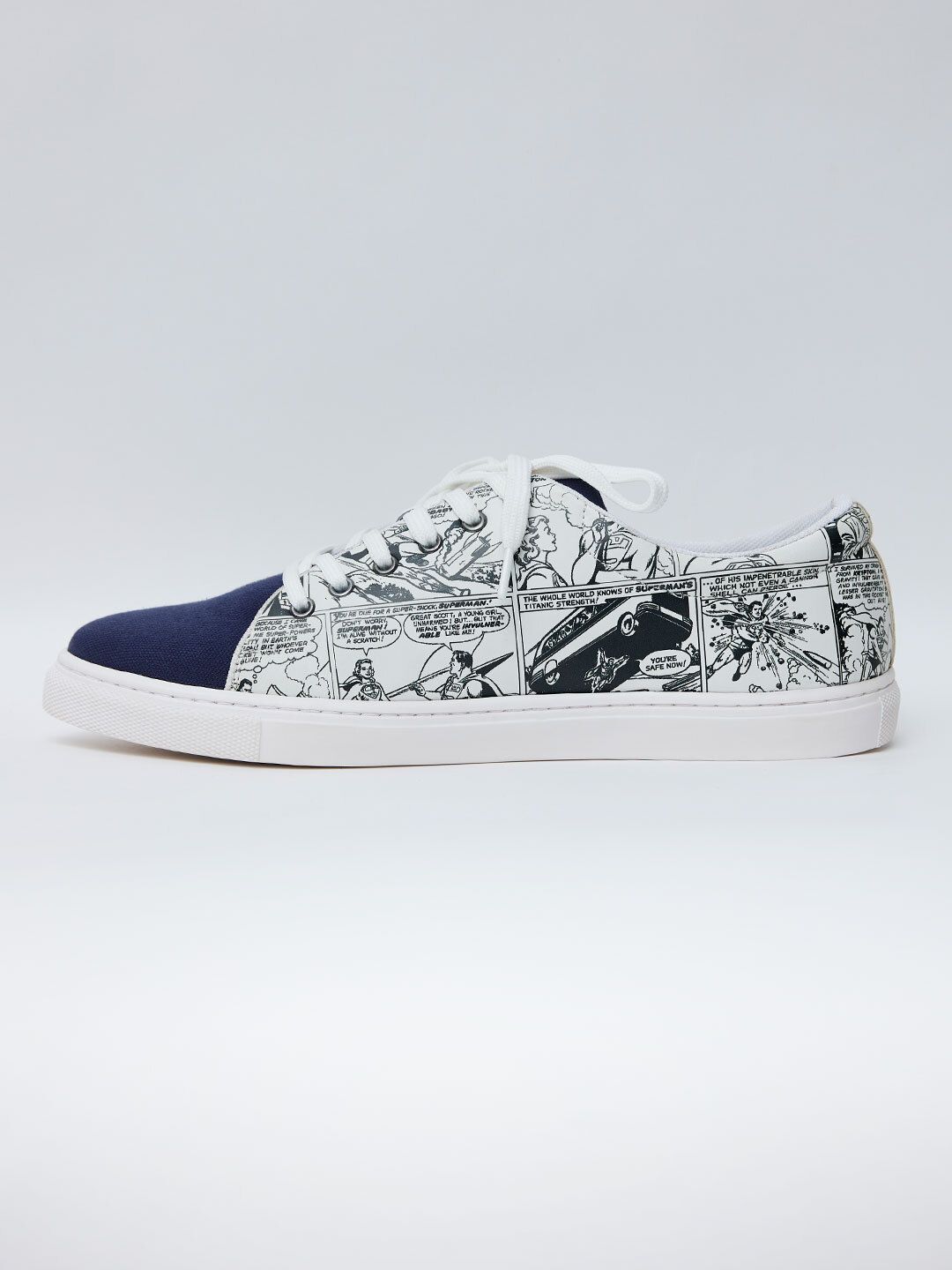 Buy Superman Comic Strip Men Lace Up Shoes Online
