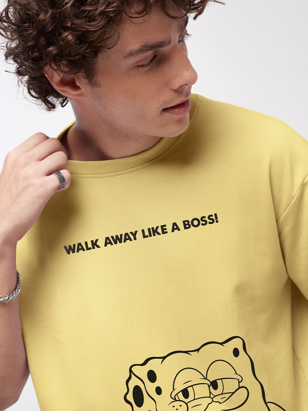 Buy Spongebob Like A Boss Oversized T-shirts Online