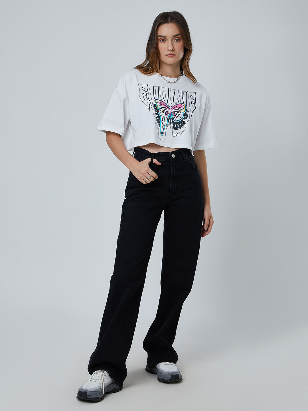 Buy Tss Originals Evolve Women Oversized Crop Tops Online At The