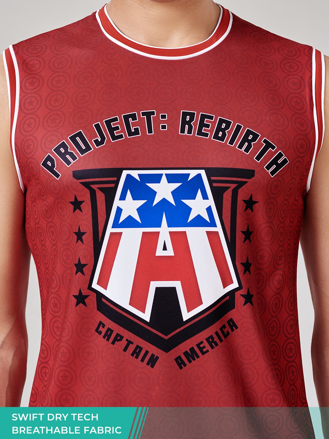 Buy Captain America Project Rebirth Men Performance Vests Online