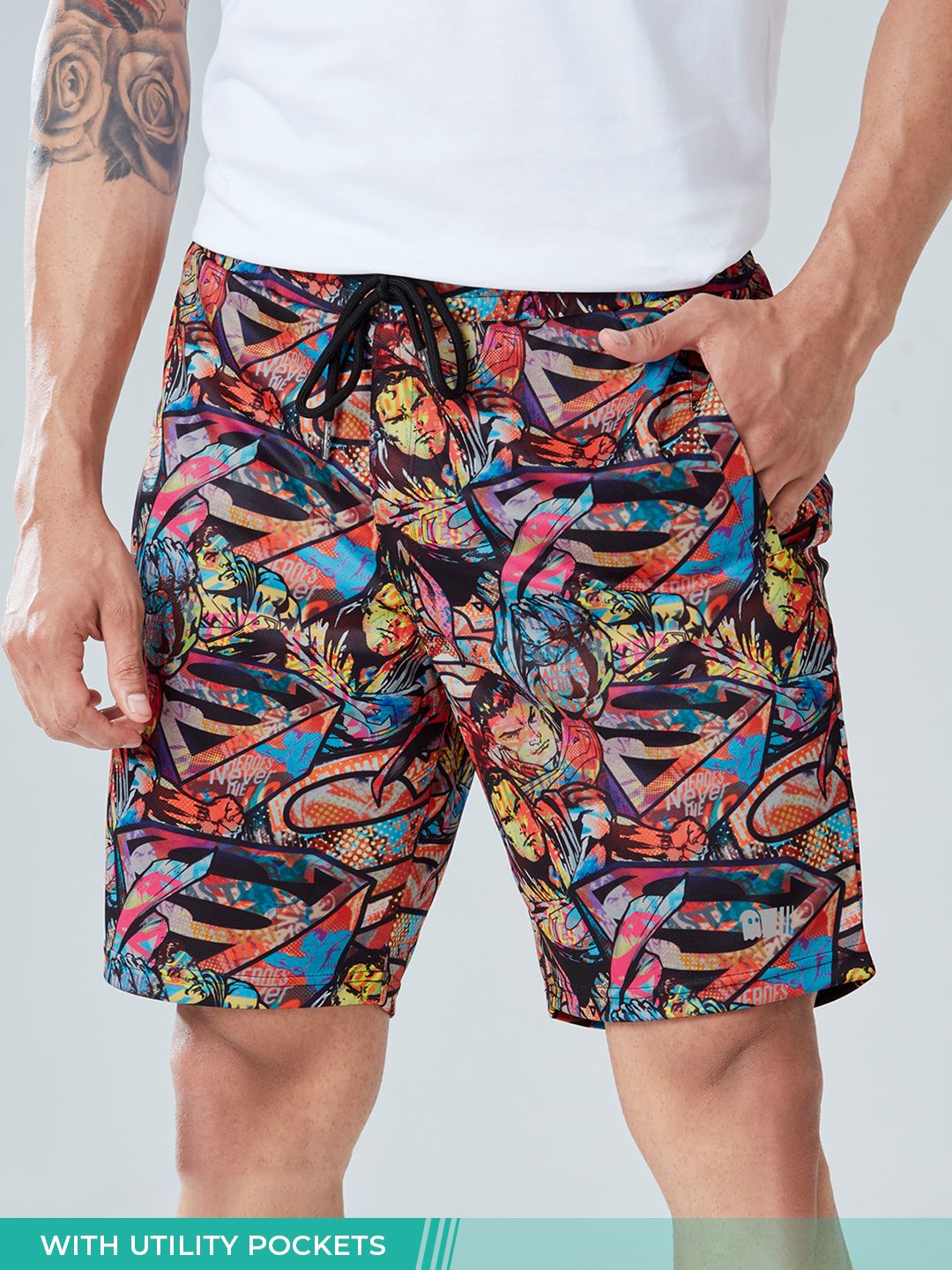 Buy Official Superman Men"s Shorts Online.