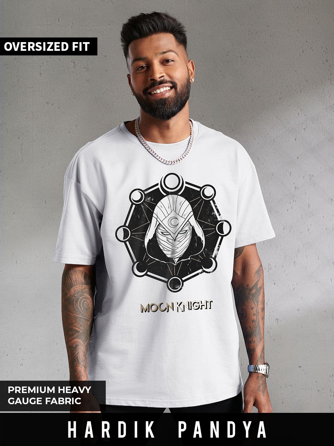 Buy Moon Knight: Graphic Oversized T-Shirts Online