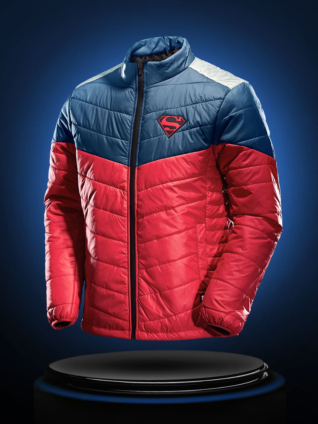 Buy Official Superman Logo Mens Puffer Jackets Online