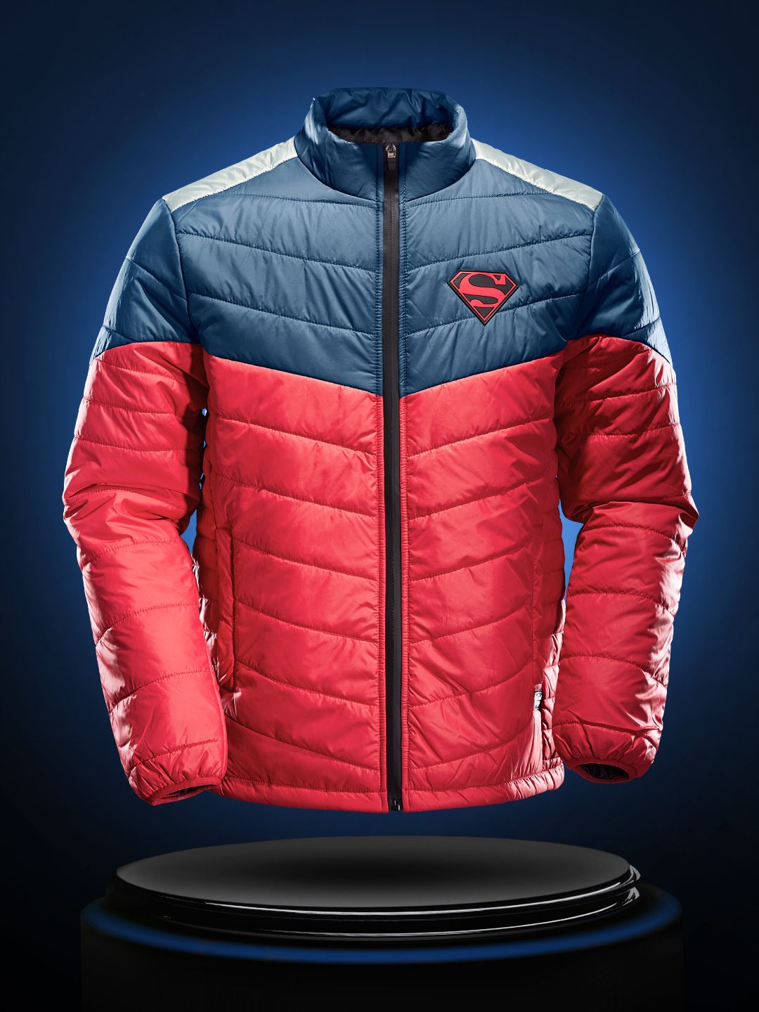 Buy Official Superman Logo Mens Puffer Jackets Online