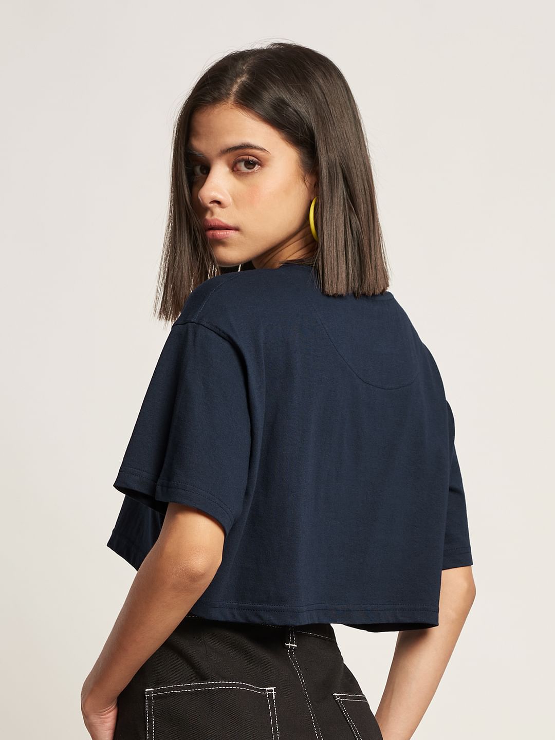 Buy Official Tweety Cute Af Women Oversized Cropped T Shirt Online At