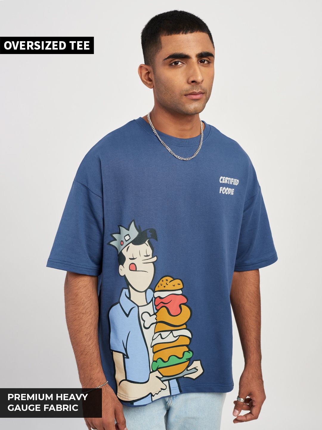 Buy Archies: Back In Blue Oversized T-shirt Online