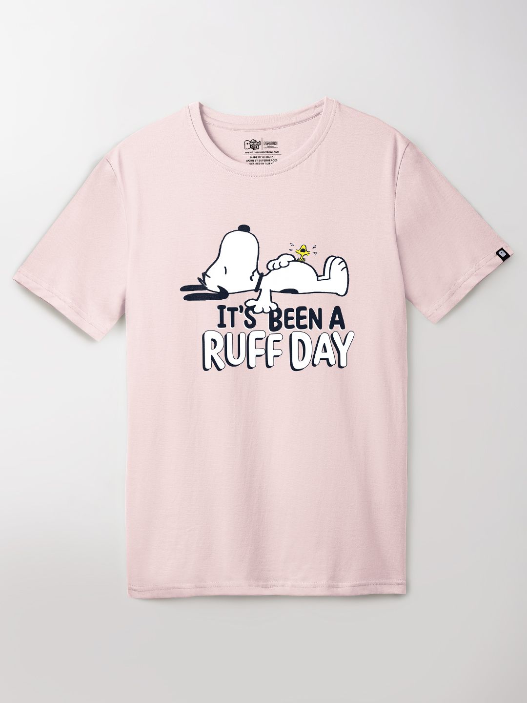 Buy Peanuts Ruff Day Half Sleeve T-shirt Online