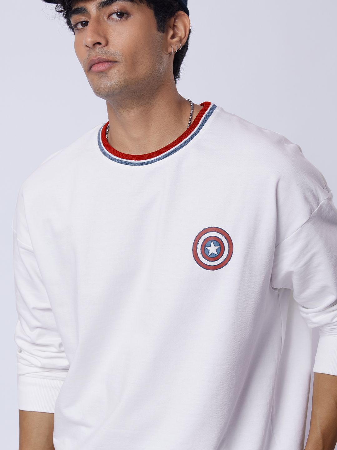 Buy Captain America: Comic Oversized Full Sleeve T-Shirts Online