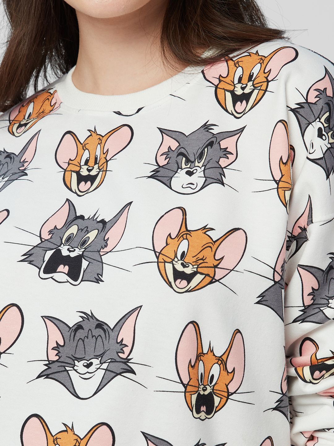 Buy Official Tom & Jerry: Expressions Women Oversized Sweatshirts Online
