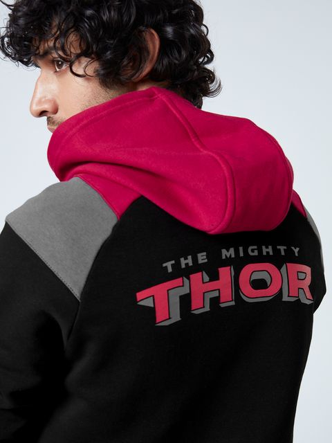 Buy Official Thor: Thunder Effect Men Zipper Hoodie Online