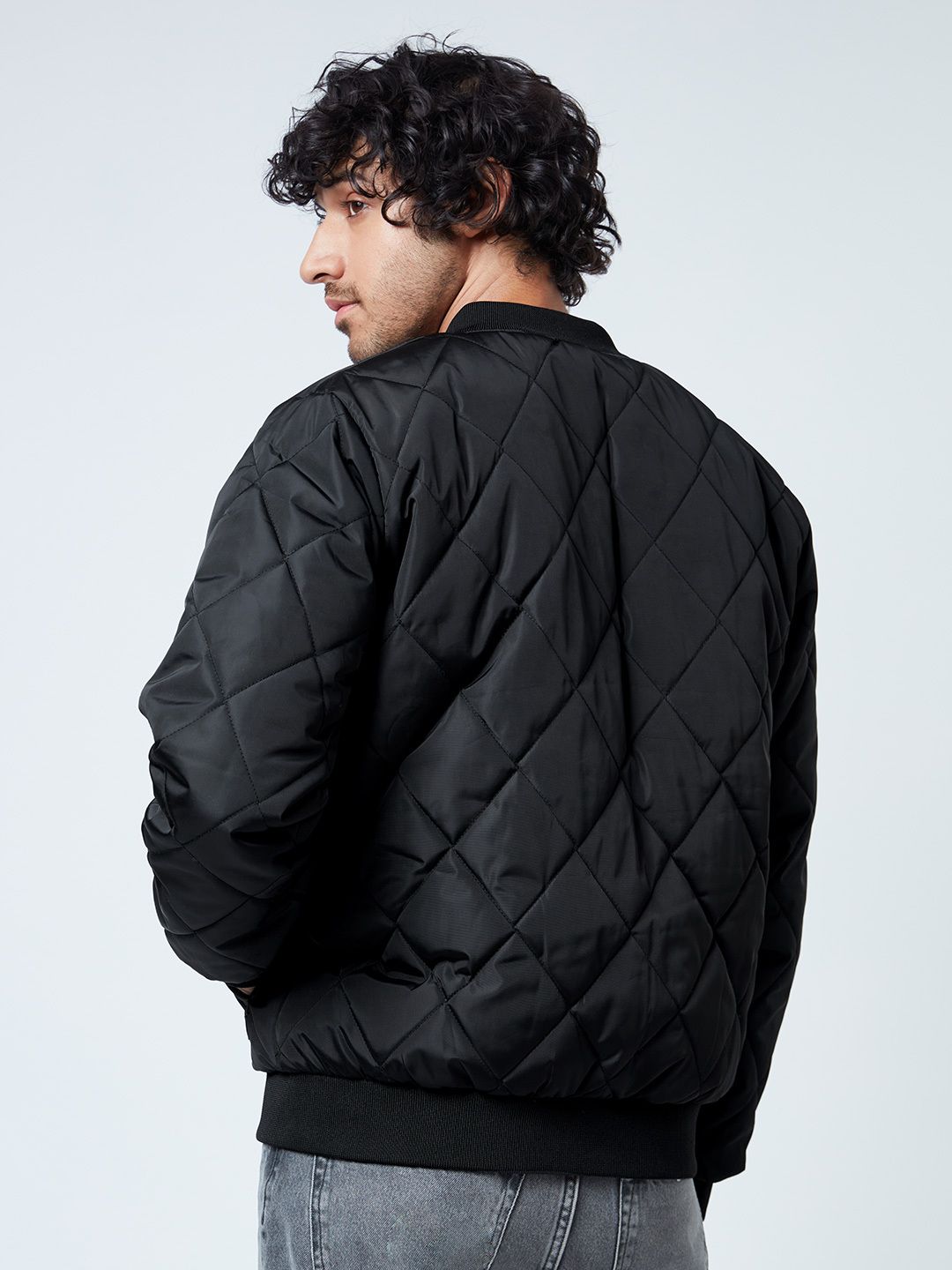 Buy Puffer Black Quitted Jackets Online