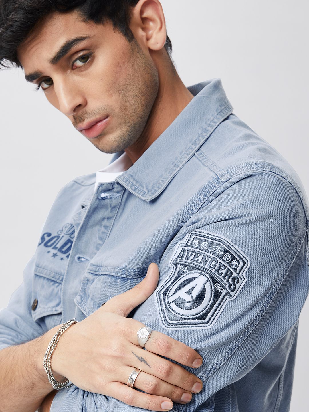 Buy Official Captain America: OG Denim Jackets Online