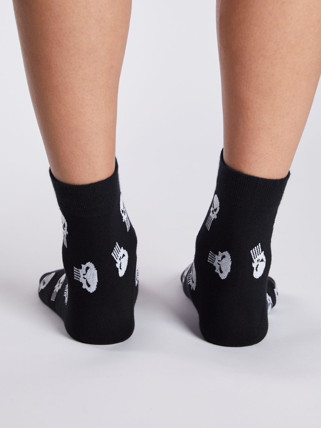 Buy Punisher: Skull Pattern Ankle Length Socks Online at The Souled Store