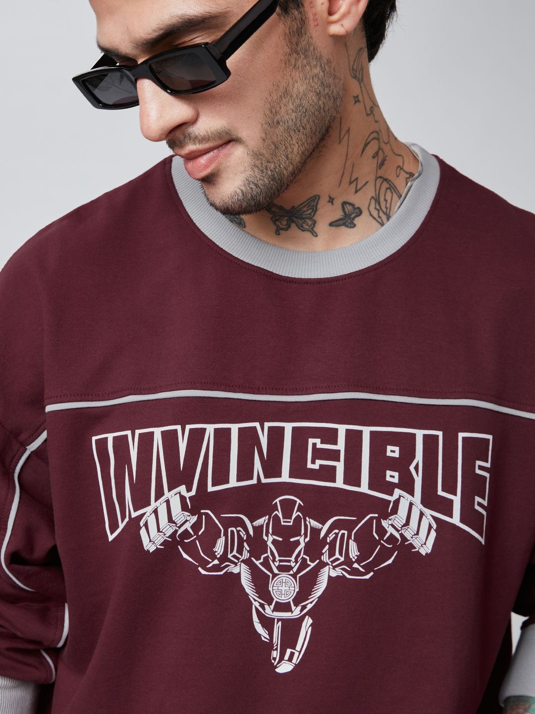 Buy Ironman Invincible Oversized Full Sleeve T-Shirts Online