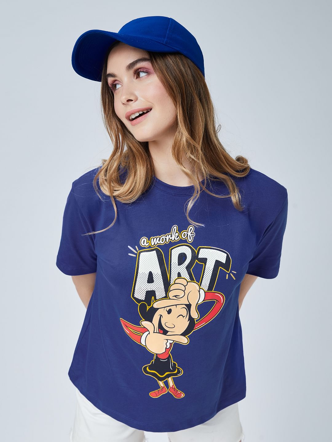 Buy Popeye Work Of Art Womens Relaxed Fit T Shirts Online At The