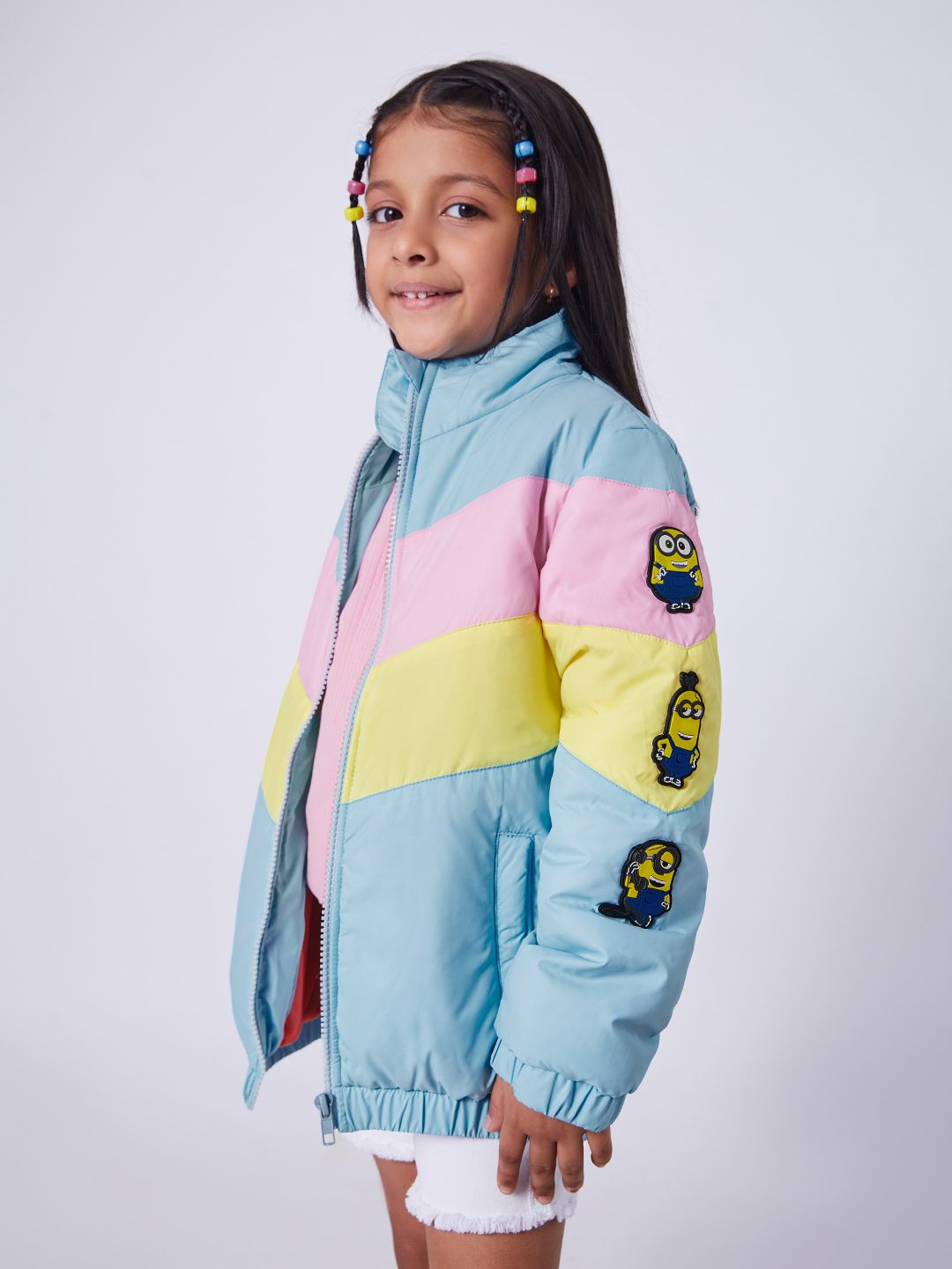 Buy Minions: Characters Girls Puffer Jacket Online