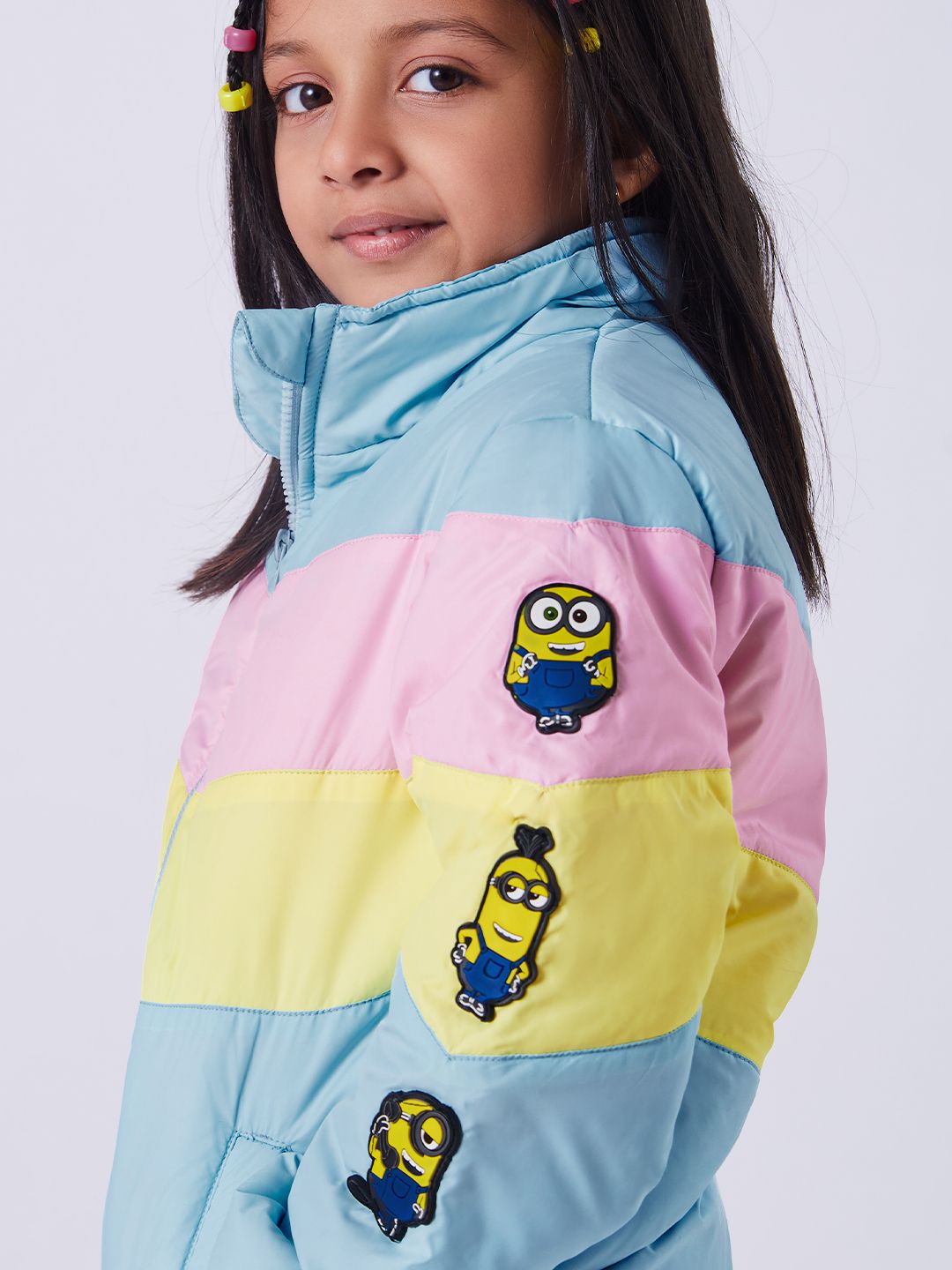 Buy Minions: Characters Girls Puffer Jacket Online
