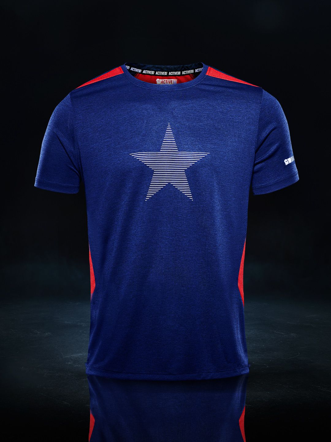 Buy Captain America: Navy Performa Men's Performance Essential T-shirts ...