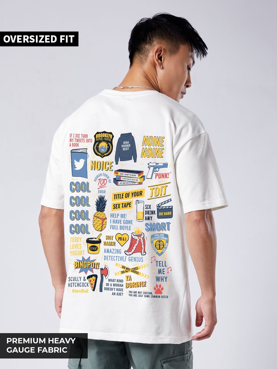 Buy Brooklyn Nine-Nine: Doodle Oversized T-Shirts Online