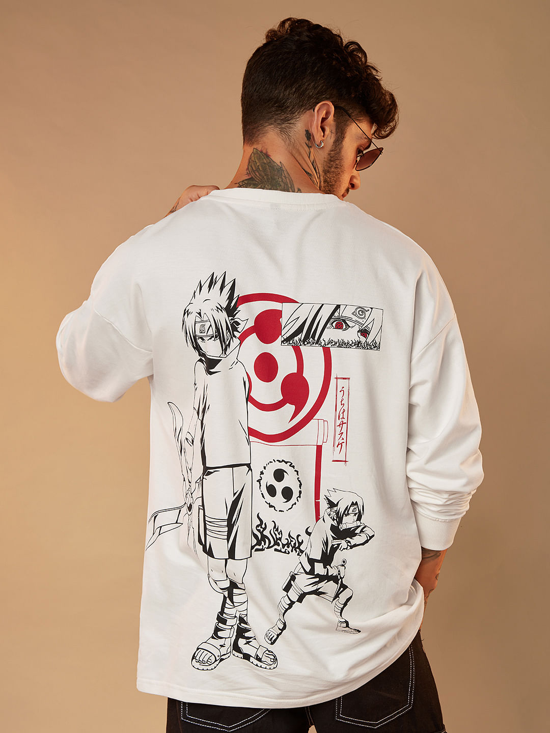 Buy Naruto Uchiha Clan Oversized Full Sleeve T Shirt Online
