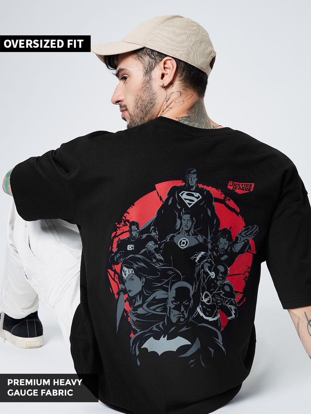 Buy Justice League: Gang Oversized T-Shirts Online