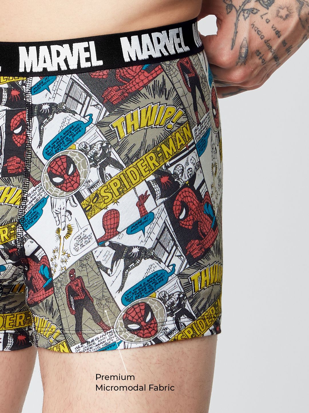 Buy Spider-Man: Comic Trunks Underwear Online.